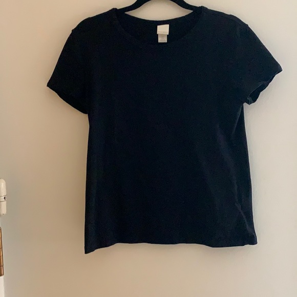 H&M | Tops | Hm Basic Black Tshirt Great Stretch | Poshmark